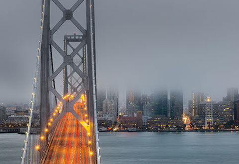 Bay Bridge: Cutting edge LED lights create unique night landscape